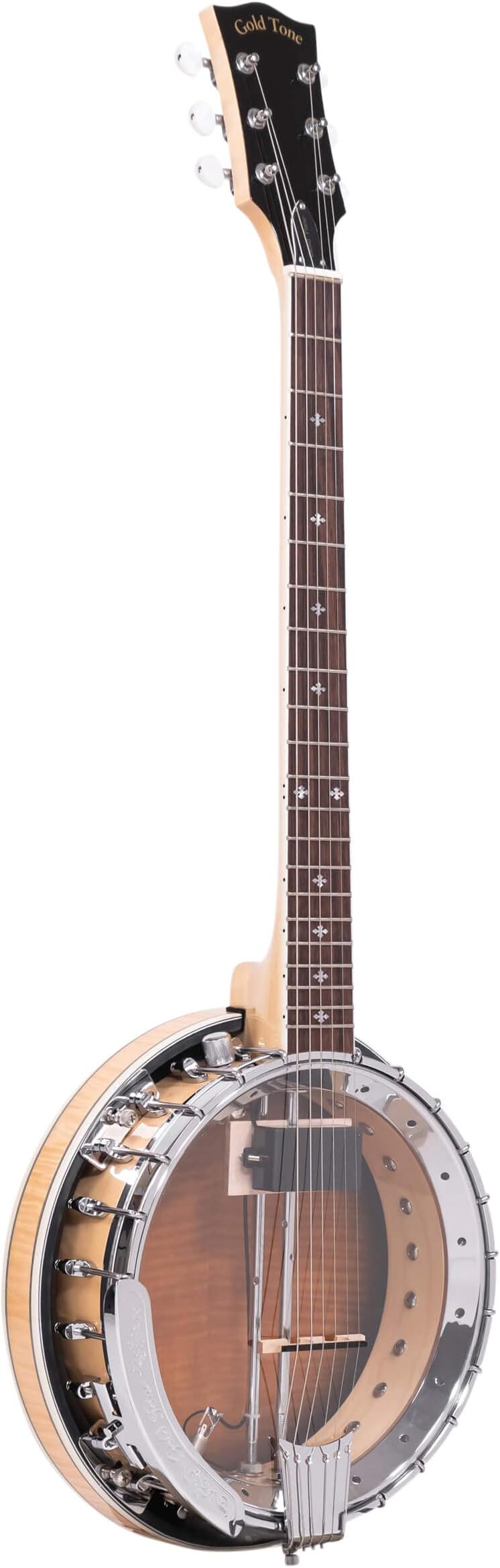 Amazon.com: Gold Tone ES-Banjitar Electric Banjo (Six String, Flamed ...