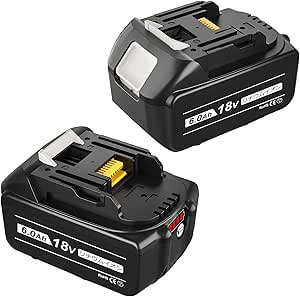 Amazon.co.jp: Boetpcr 互換 マキタ 18v バッテリー BL1860B 6000mAh 大容量 2個セット マキタ互換 ...