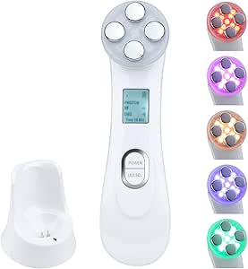Amazon.co.jp: Youmay 美顔器 RF美顔器 ラジオ波 EMS微電流 LED美顔器 光エステ フェイスケア ディープクレンジング 五段階可調節 高浸透タイプ 導入美容器 導出 ...