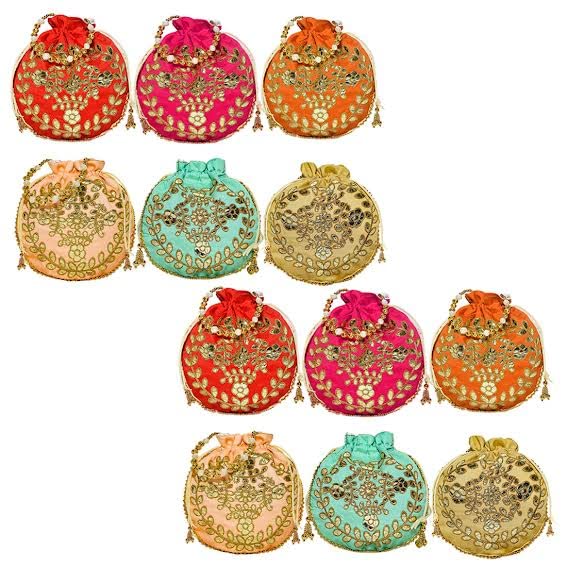 Ankit Traders Golden Big Leaf Floral Design with Small moti Handle ...