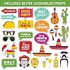 Amazon.com: Fully Assembled Cinco De Mayo Photo Booth Props. 30 Piece ...