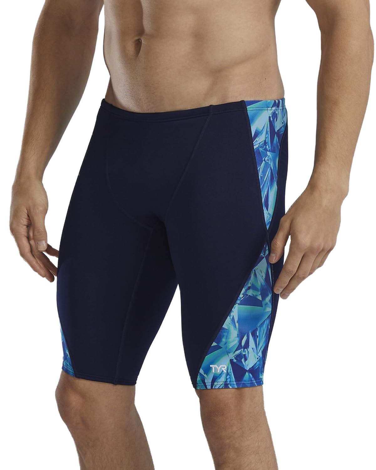 Snapklik.com : TYR Mens Standard Durafast Elite Solid Jammer Swimsuit
