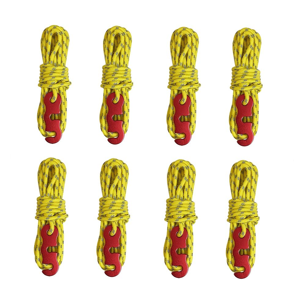 Amazon.com: Flowden Tent Wind Ropes with Tensioners Cord Adjuster, 8pcs ...
