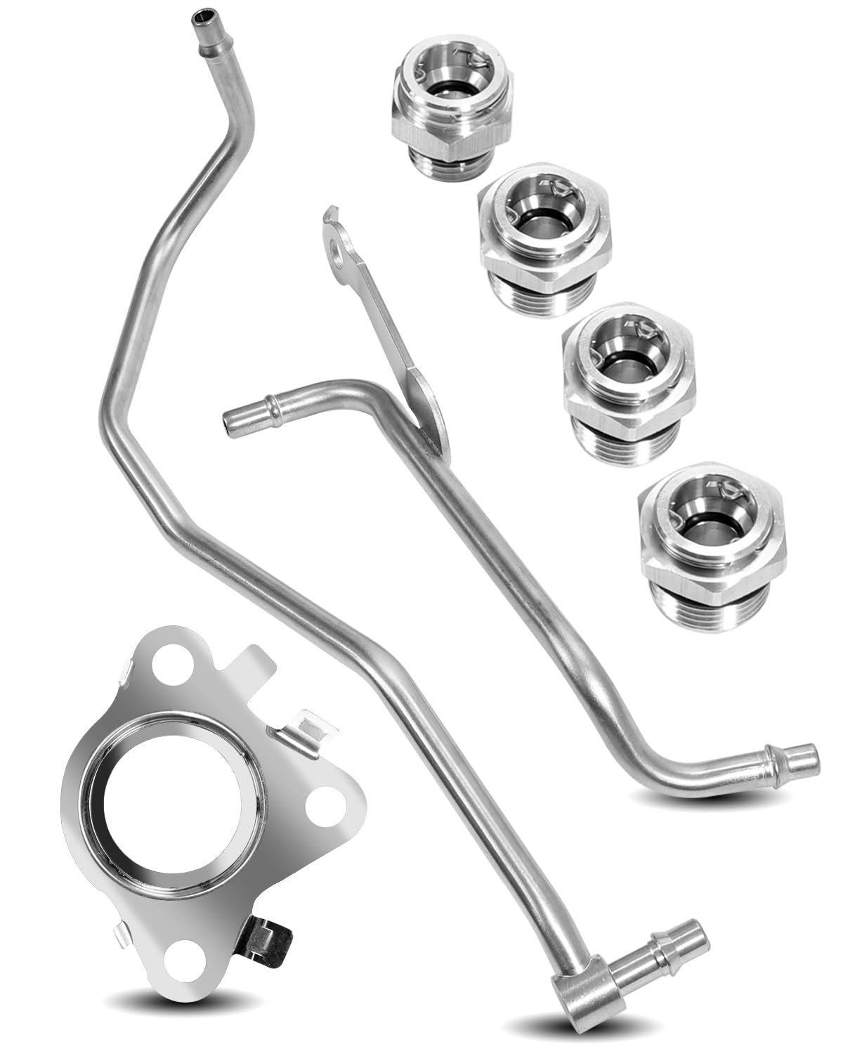 Snapklik.com : 926-186 Passenger Side Turbo Coolant Line Kit Compatible