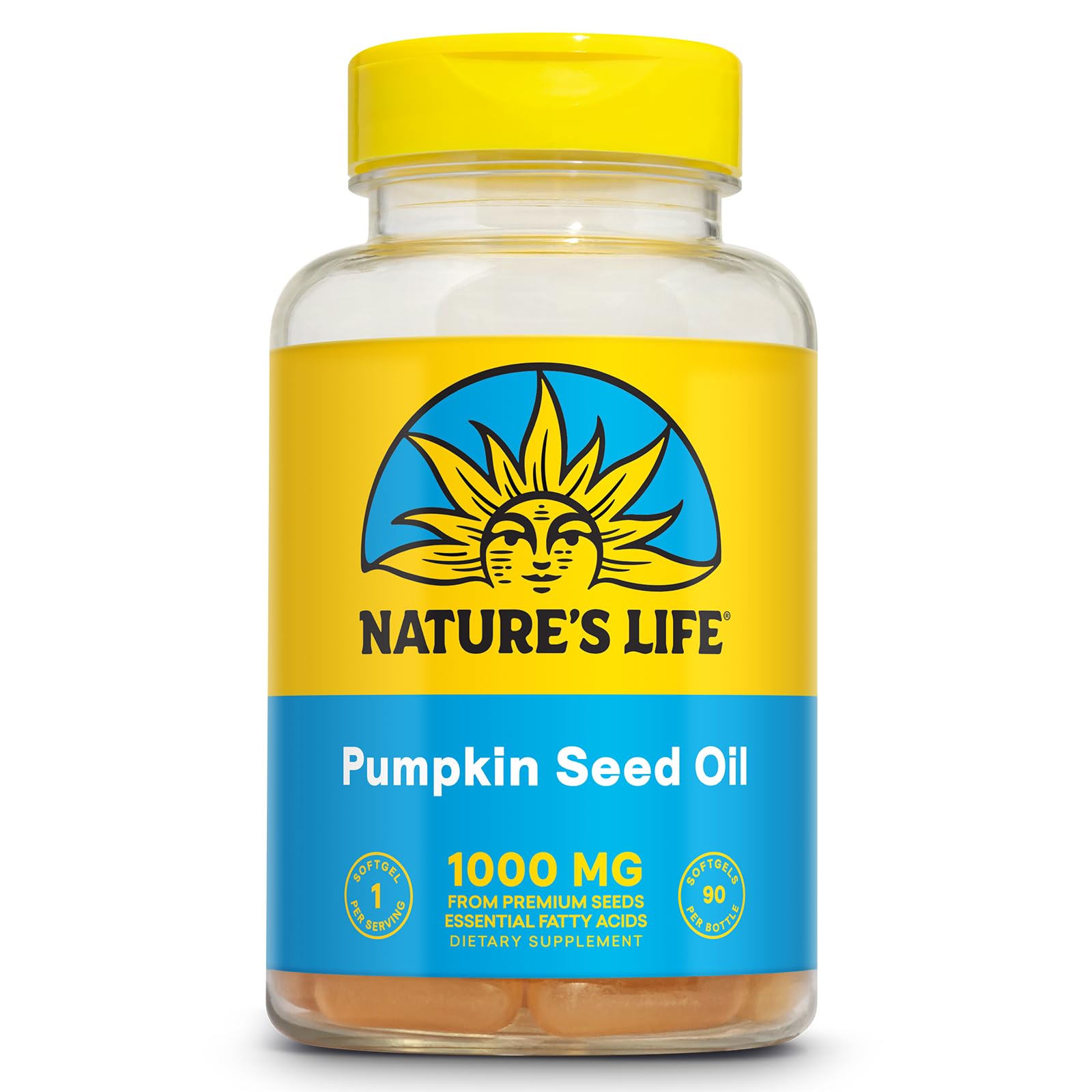 Amazon.com: Nature's Life Pumpkin Seed Oil Supplement - Source of Omega ...
