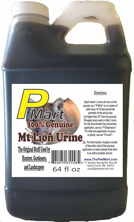 Amazon.com : The Pee Mart - Mountain Lion Urine 64 oz Bulk Filler ...