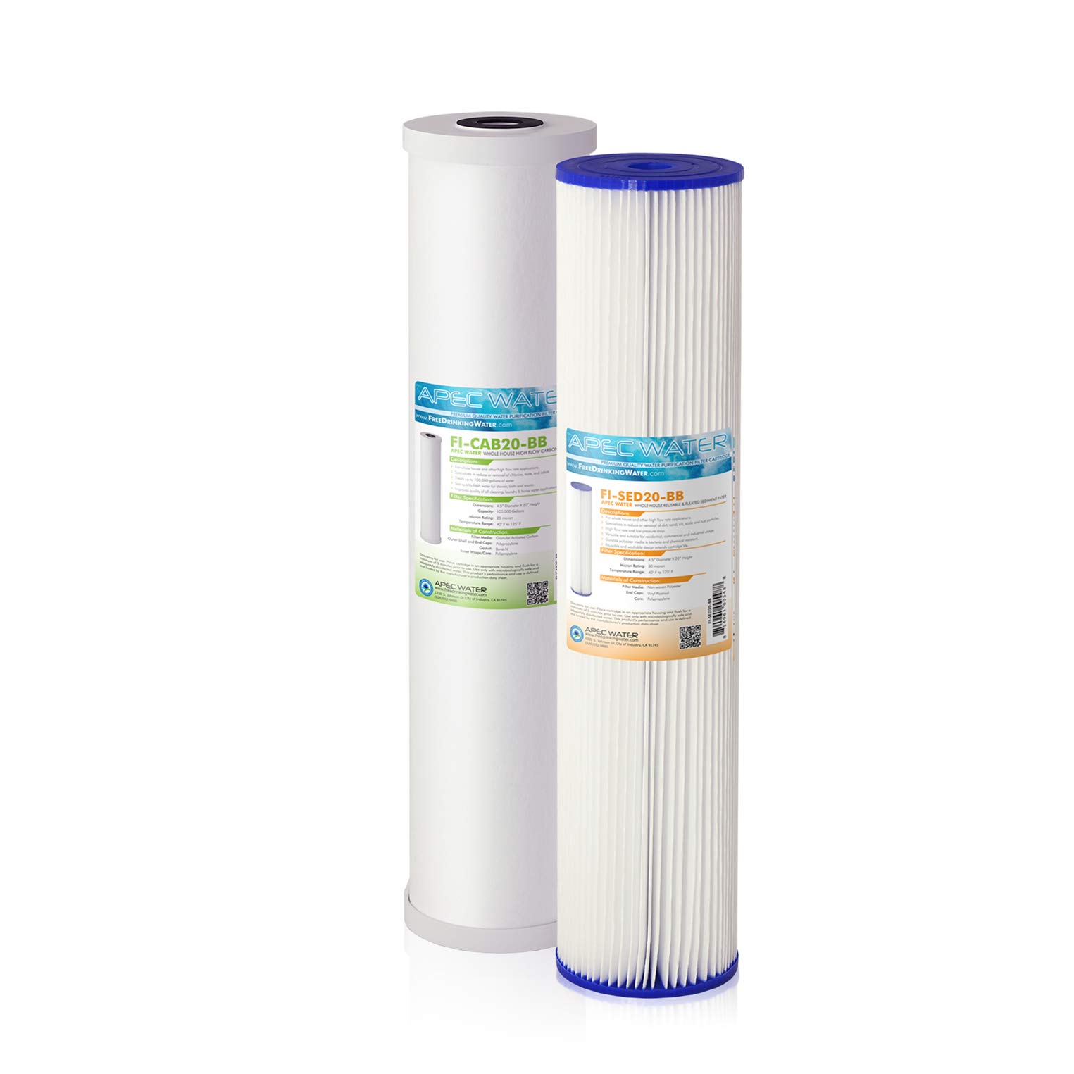 Snapklik.com : APEC Water Systems Filter-SET-CB2-20BB 20" Whole House ...