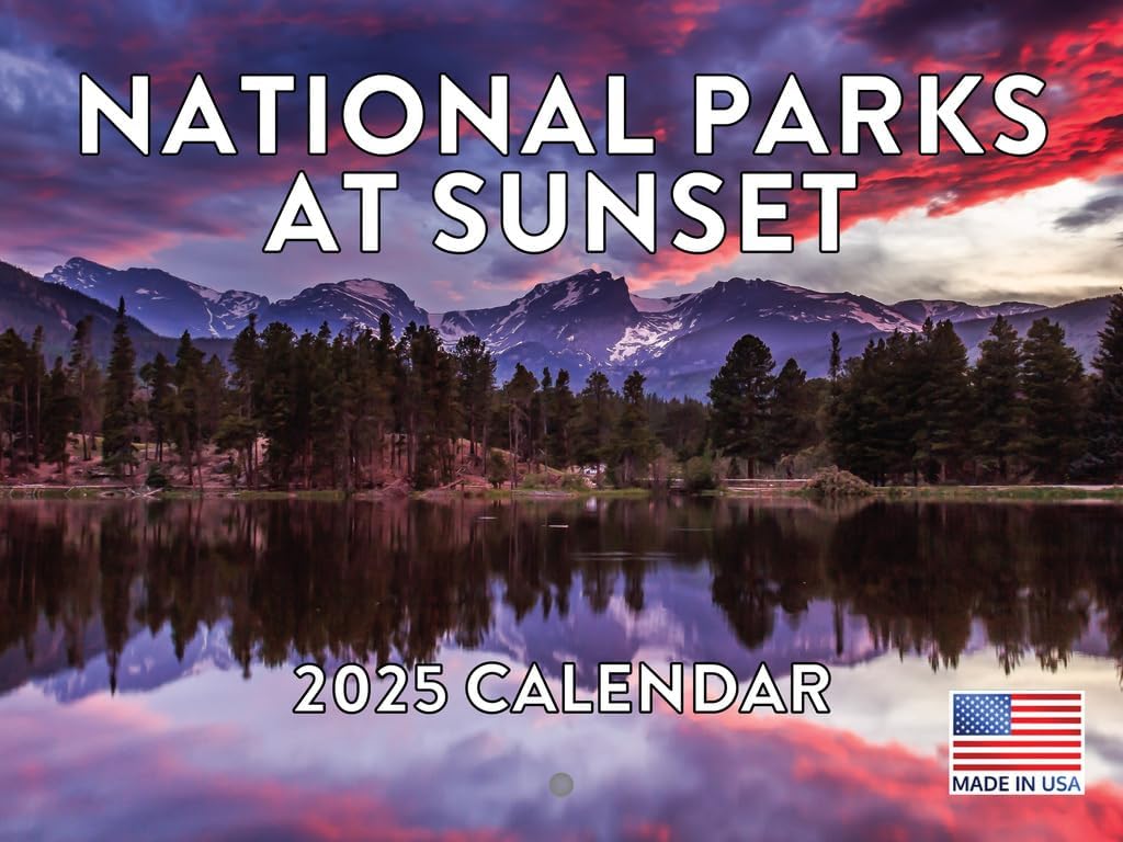 Amazon.com: National Park Calendar 2025 Parks At Sunset Monthly Wall ...