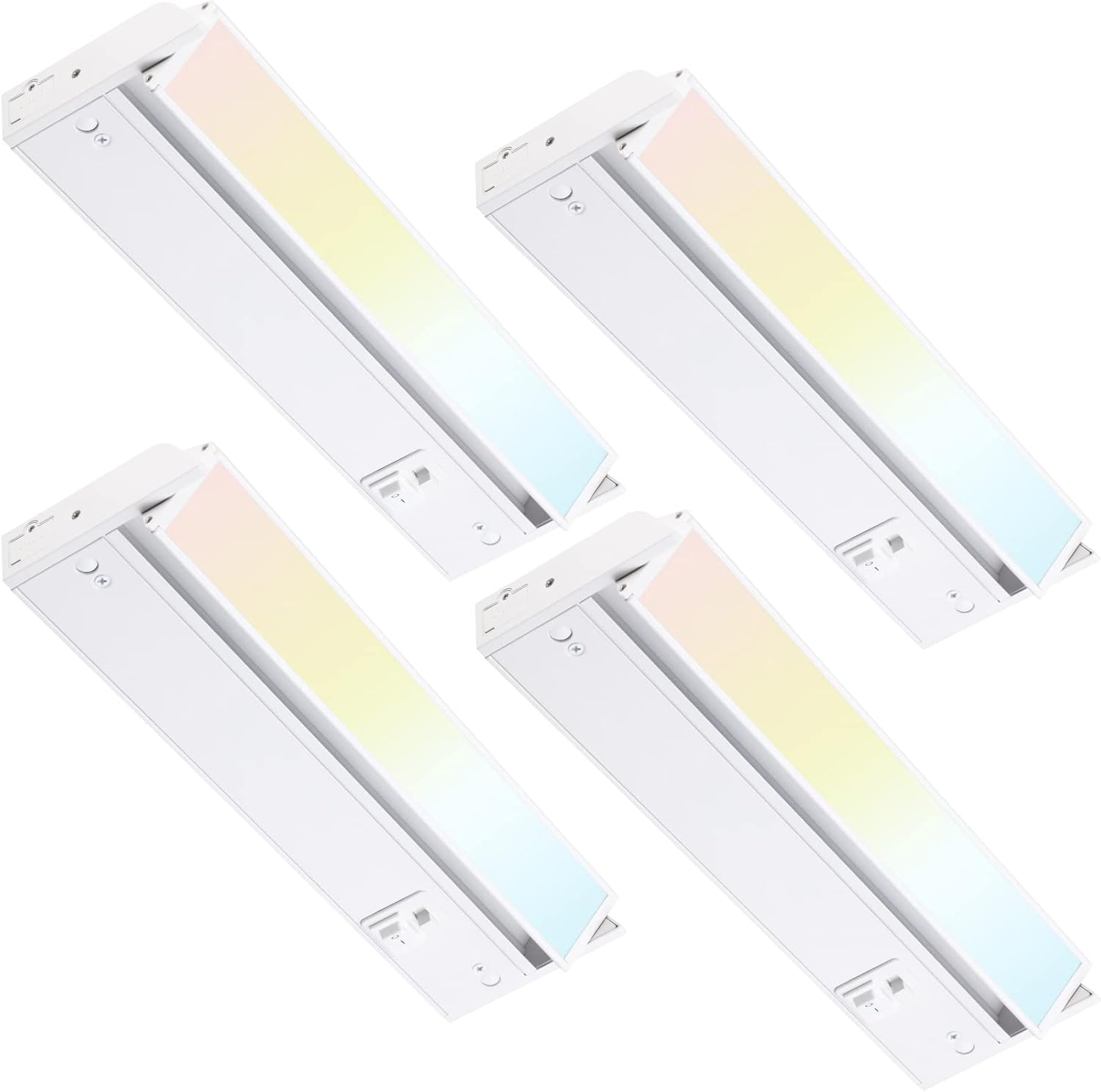 TORCHSTAR Swivel LED Under Cabinet Lighting 3CCT, 12 Inch 8W 600LM ...