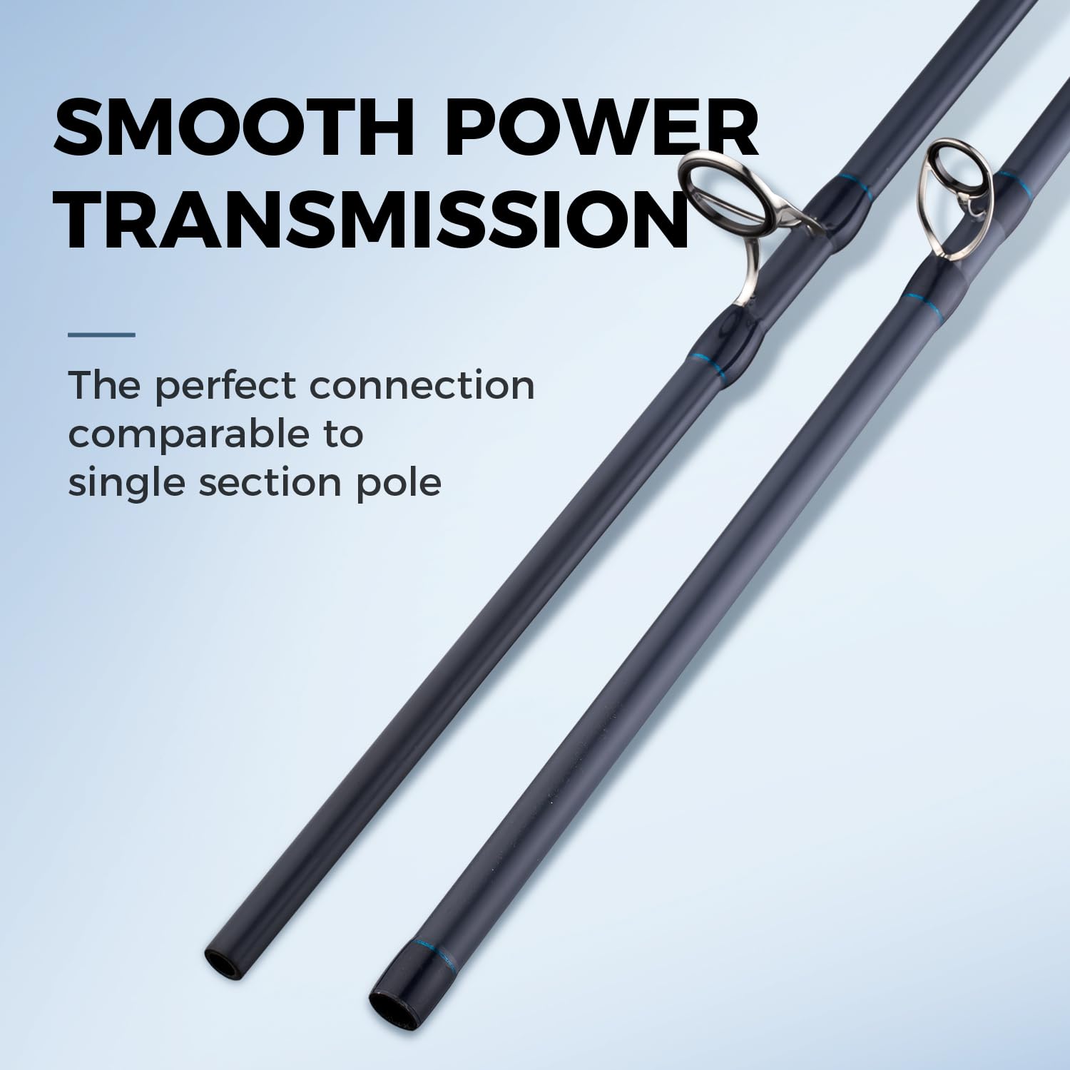 FISHAPPY Surf Rod Graphite Surf Spinning Fishing Rod with Seaguide Reel ...