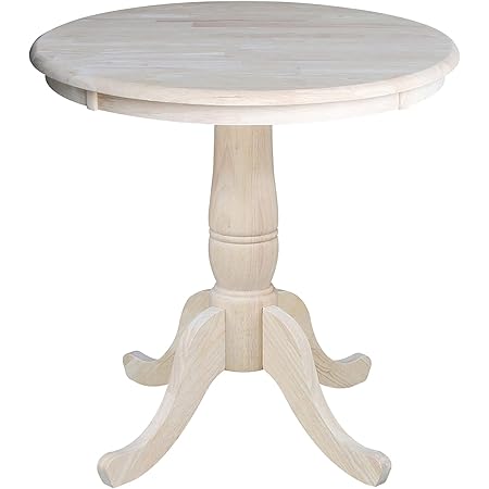 Amazon.com - International Concepts Round Top Pedestal Table, 30-Inch ...