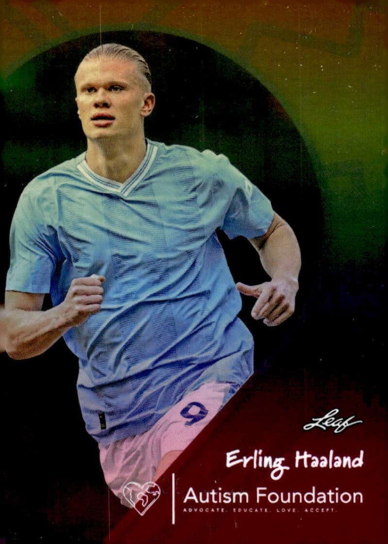 Amazon.com: ERLING HAALAND 2023 Leaf Autism /1000#8 Manchester City ...
