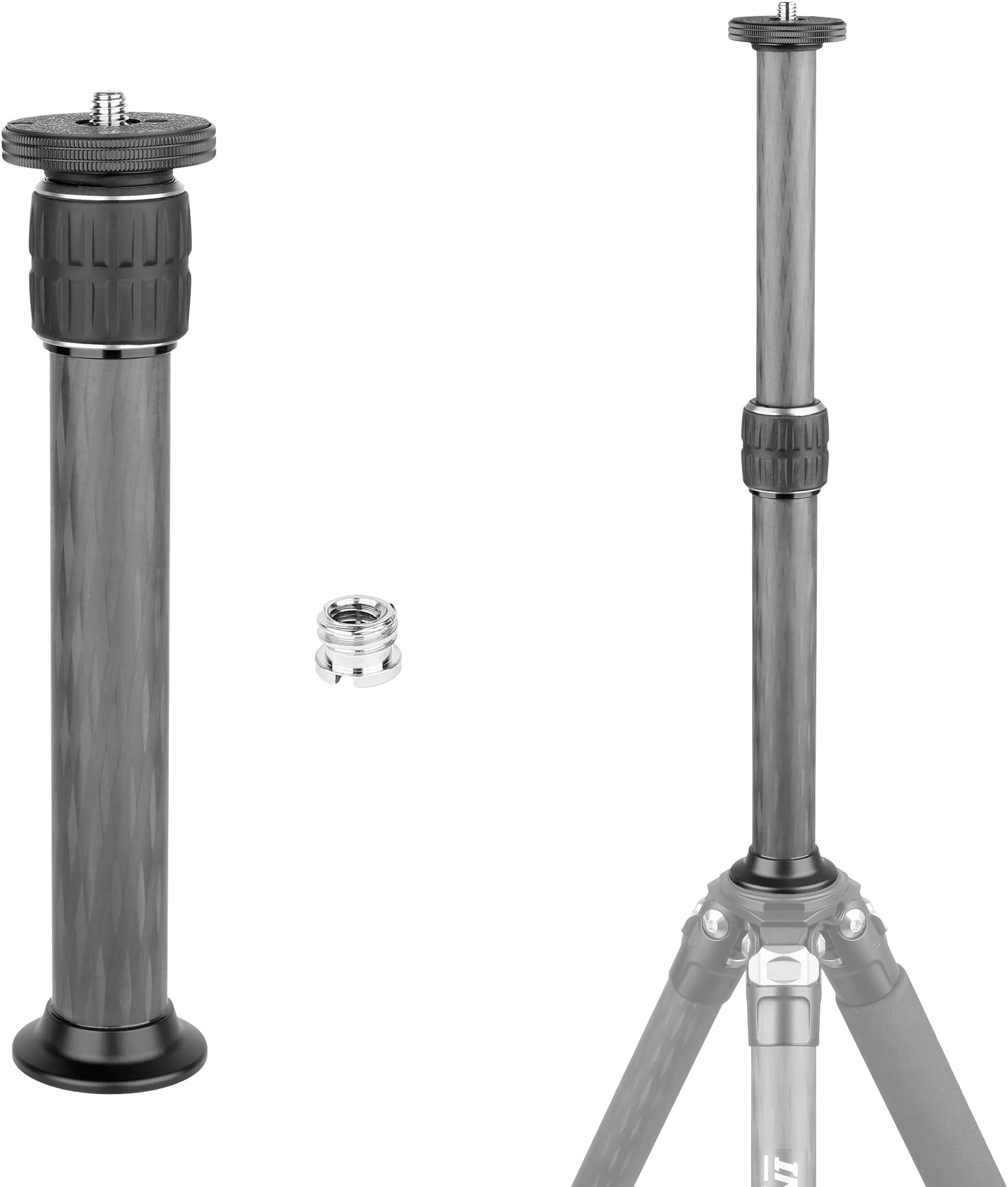 Amazon.com : Fotopro 25" Carbon Fiber Tripod Extension Tube 3-Section ...