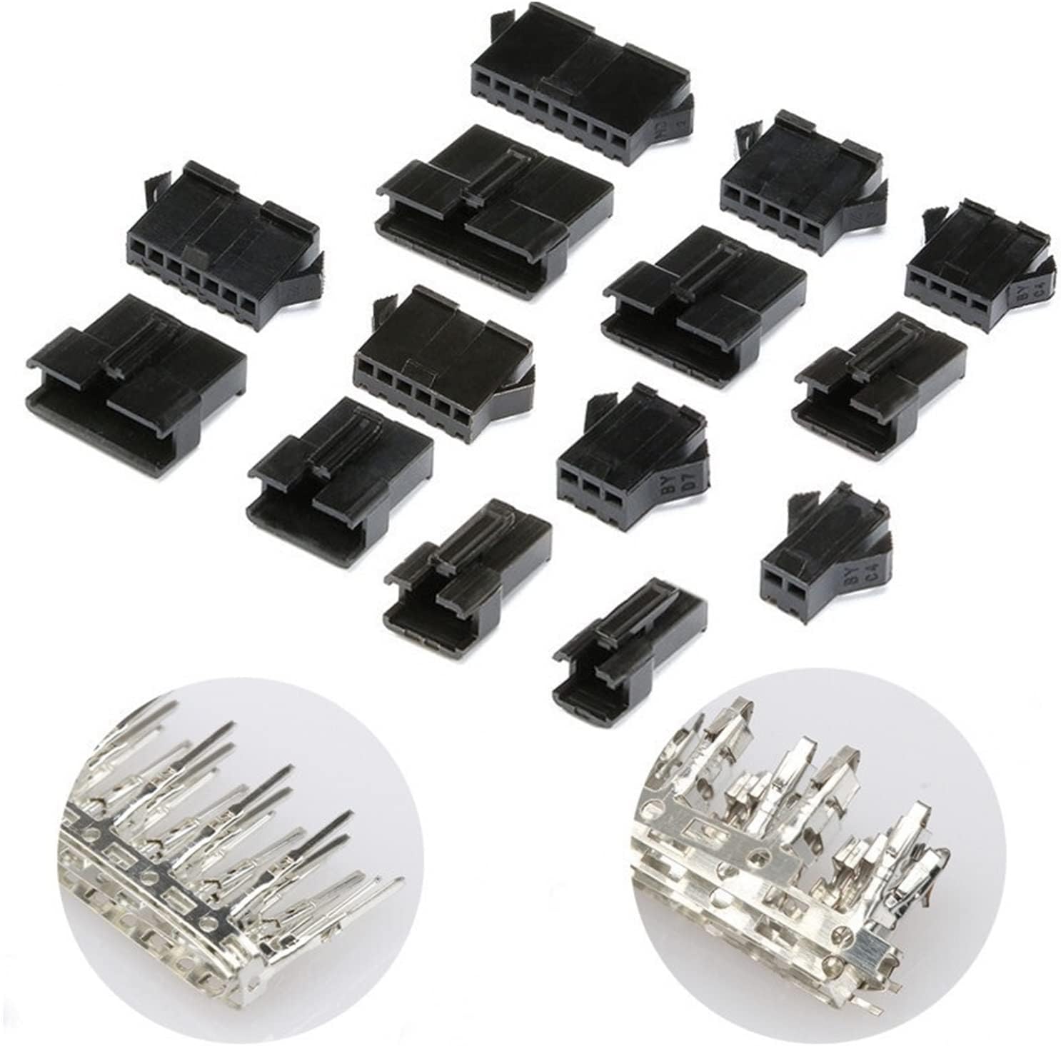 Amazon.co.jp: Yige Store JST SM コネクタ ピッチ 2.54MM メスおよびオス ハウジング + 端子 SM-2P SM-2R JST SM2.54 2/3/4 ...