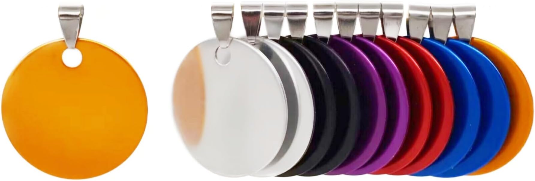 Amazon.com: NanTun Round Aluminum Blank Dog Tags, DIY Engraved Cat Dog ...