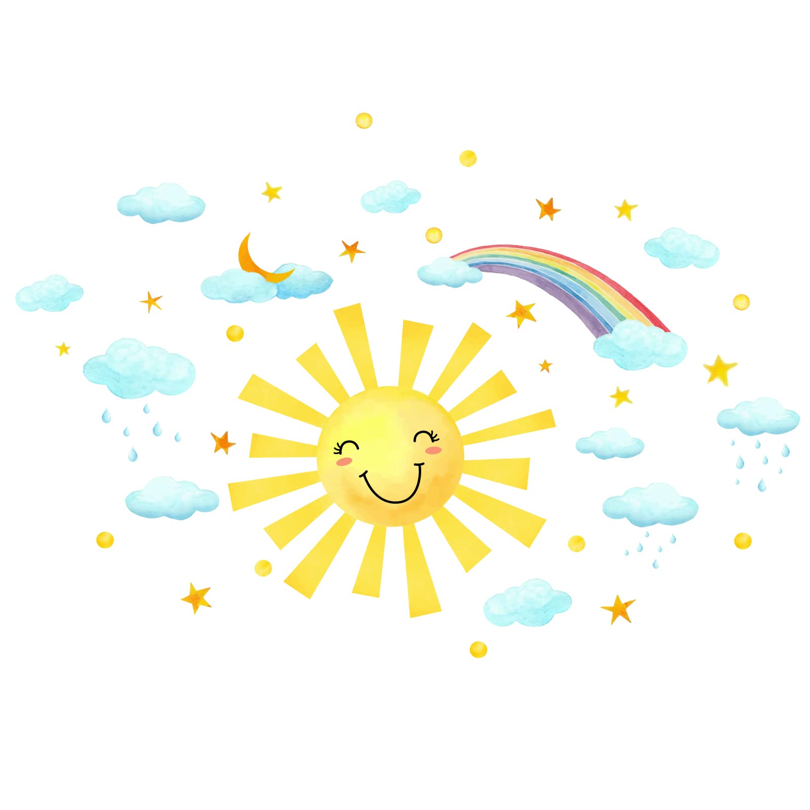 Smiling Sun With Clouds