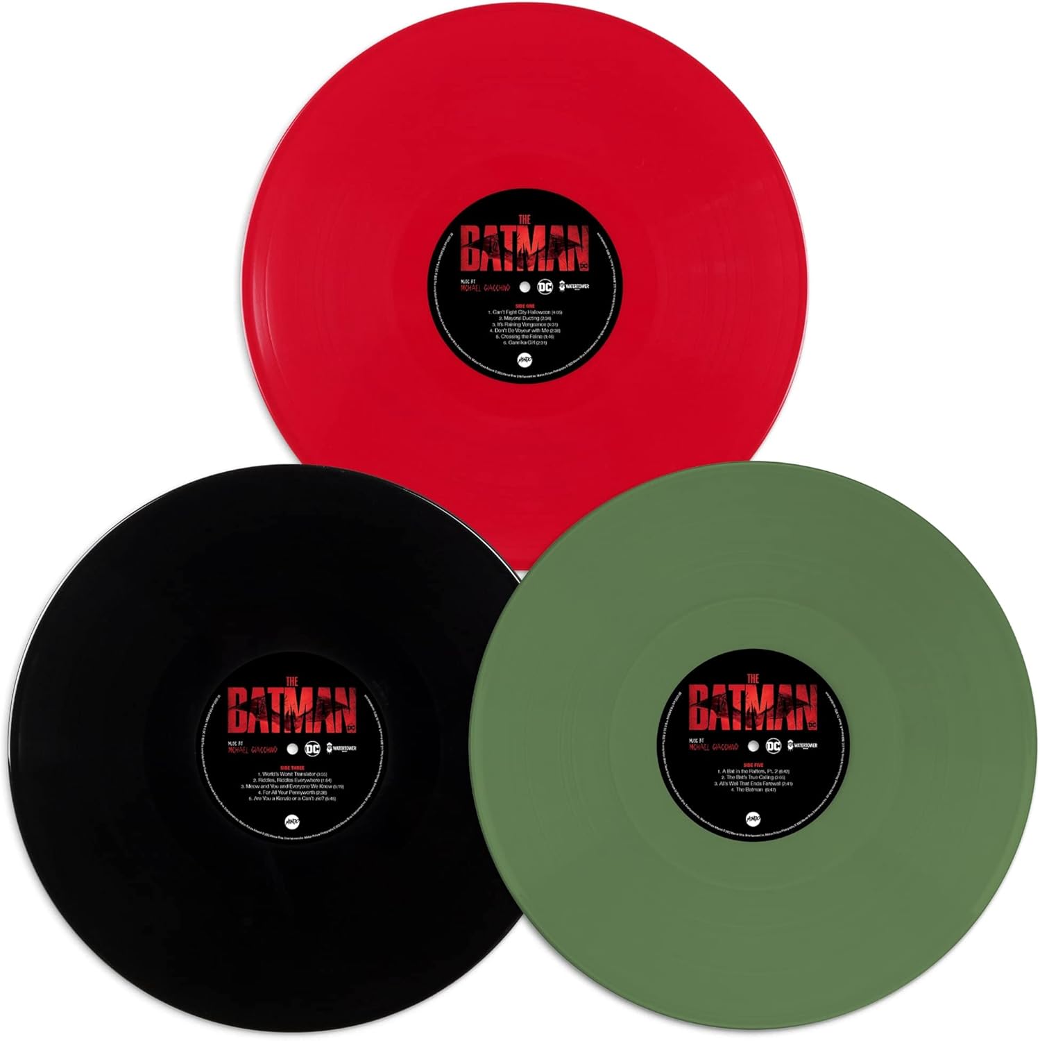 The Batman Original Motion Picture Soundtrack - Red + Green + Black Wax ...