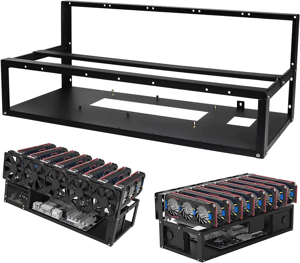 Ciuitixi Mining Rig Frame Mining Case Rack, 6/8 GPU Crypto Mining Rig ...