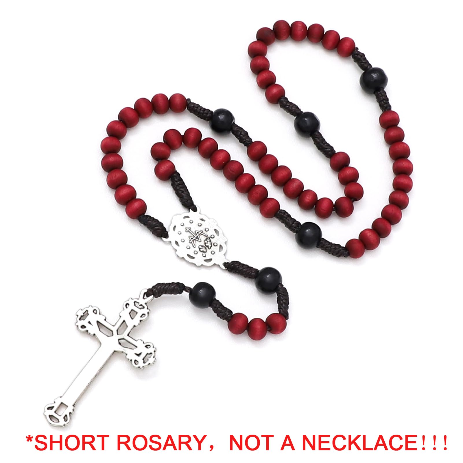 Snapklik.com : Catholic Rosary For Men - Handmade Red Wooden Rosaries ...