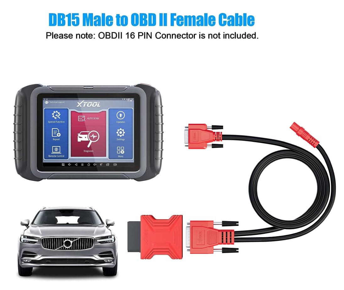 Snapklik.com : DB15 OBDII Replacement Cable, Male To Female OBD2 Cable ...