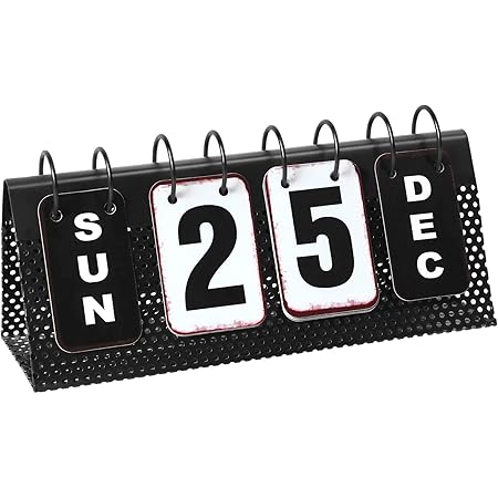 Amazon.com : EruiYin Metal Desk calendar 2022-2023 Standing Flip ...
