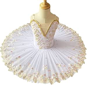 Amazon.com: ZLVWB Professional Ballet Girls Platter Pancake Ballerina ...