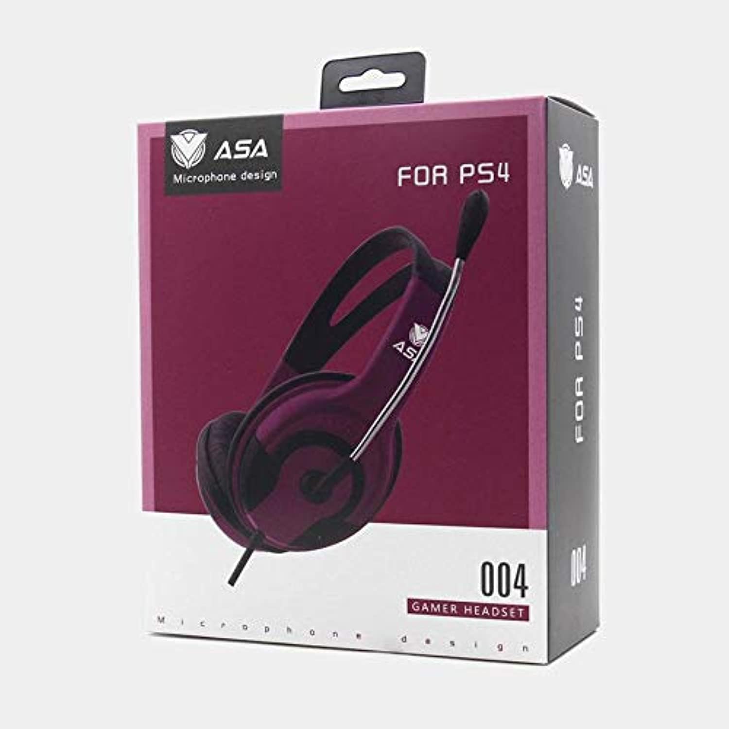 Asa - Over-Ear Gaming Headphones With Mic - Playstation 4 Dark Purple ...