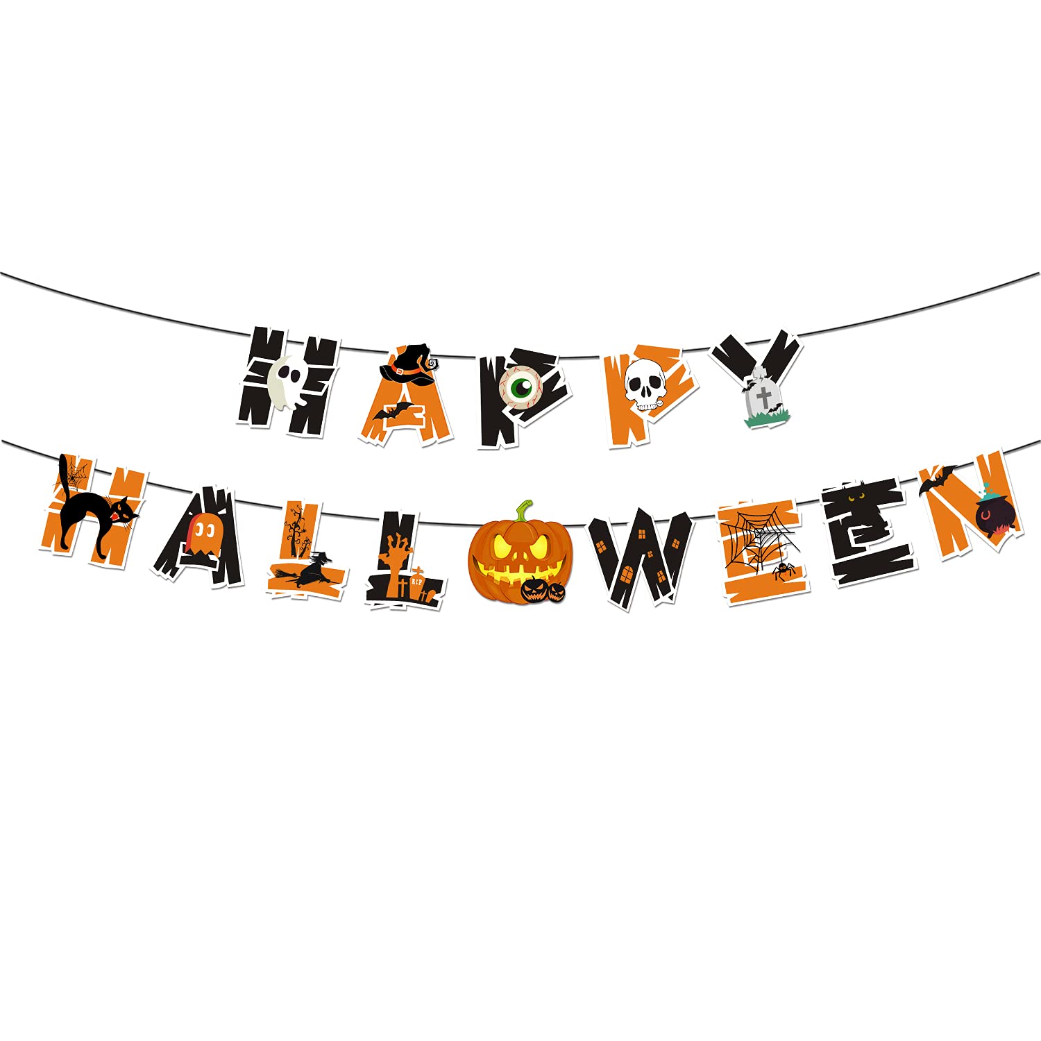Buy DUTISON 67 Pieces Halloween Party Decorations Halloween Banner buy-dutison-67-pieces-halloween-party-decorations-halloween-banner