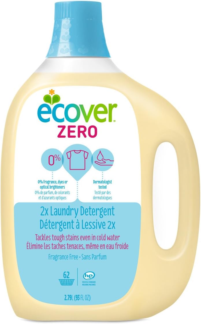 Amazon.com: Ecover Zero Laundry Detergent, Fragrance Free, 93 Ounce ...