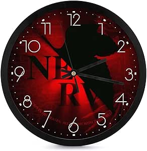 Amazon.co.jp: Wall Clock, Evangelion Racing, EVA NERV Logo, Anime, Wall ...