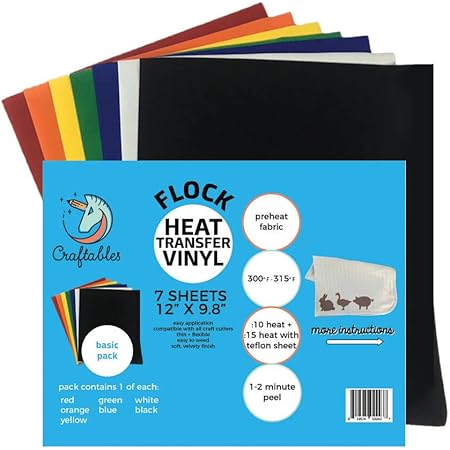 Amazon.com : Siser StripFlock Pro HTV 12"x1yd Roll - Textured Heat ...