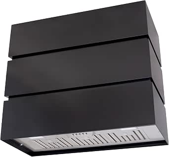 Amazon.com: Akicon Stainless Steel Range Hood, 3 Stacks Modern Box ...