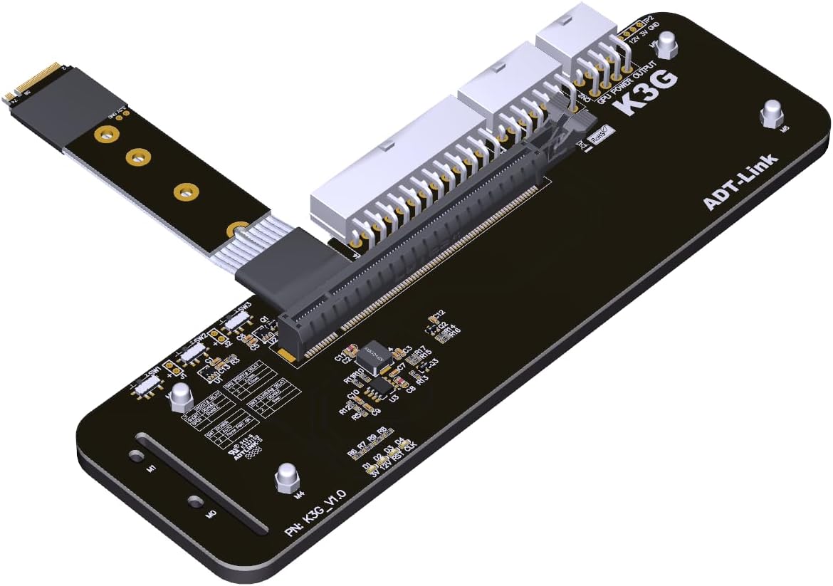 Amazon.com: ADTLINK M.2 NVMe Edge to PCIe x16 Connector eGPU Adapter ...