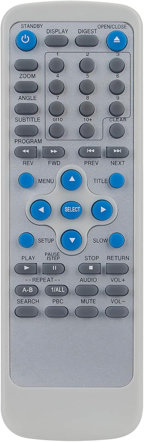 VINABTY New DVD74 Replace Remote Control DVD74 Remote Control ...