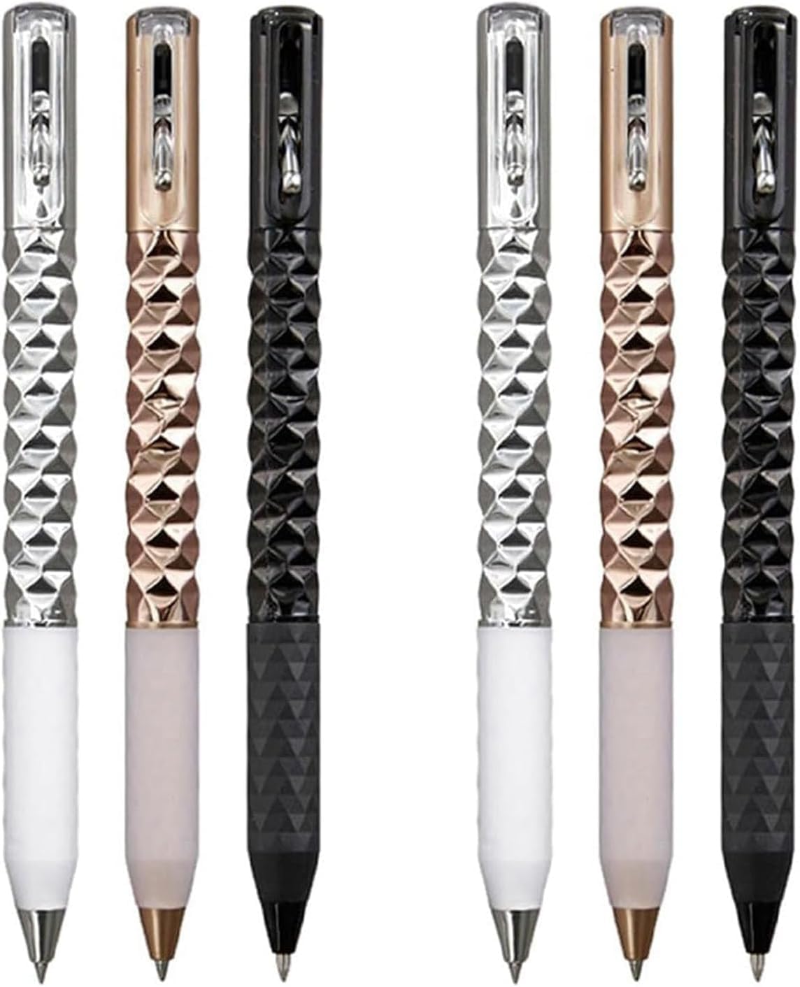 Amazon.com : Vulvv Crunchy Sensory Pen, Geometric Metal Crinkle Pen ...