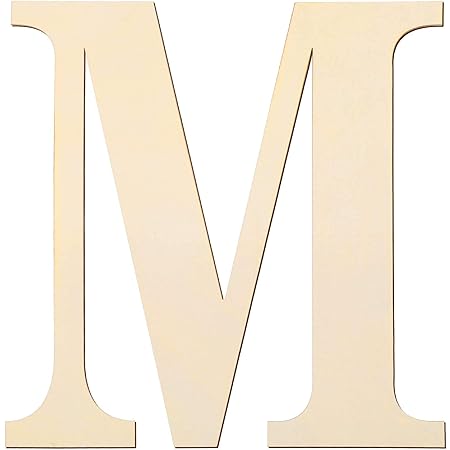 Amazon.com: Unfinished Wooden Letter for Wedding Guest Book Alternative ...