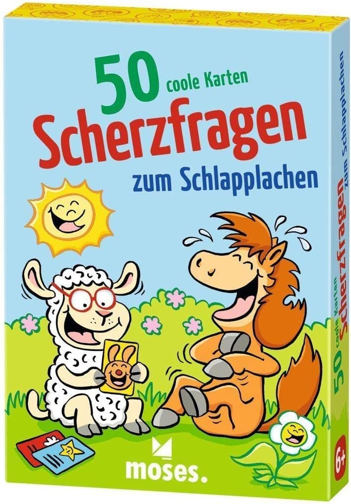 moses. 50 Coole Karten – Scherzfragen zum Schlapplachen, 50 Karten mit ...