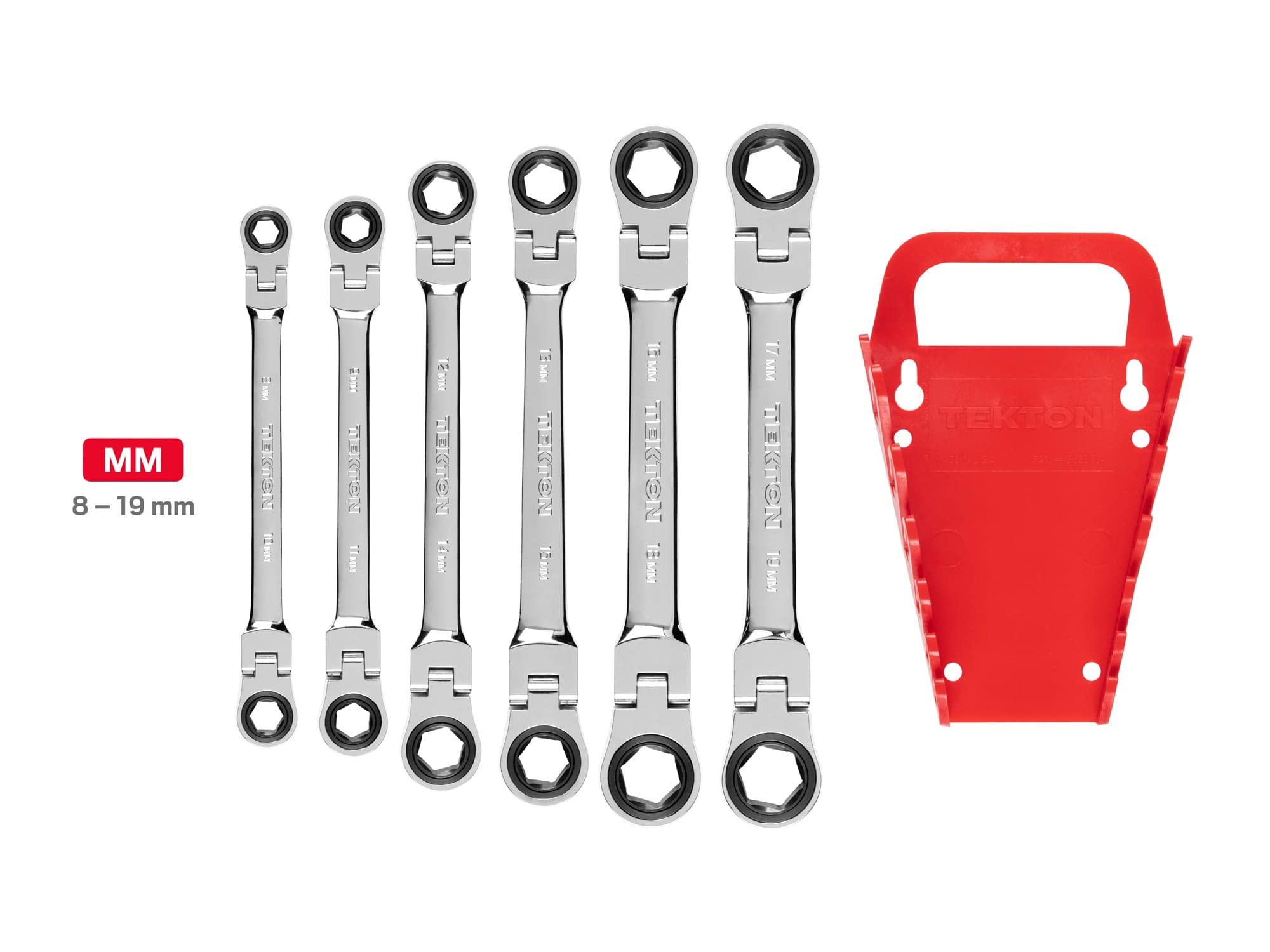 Pivoting Head Wrench For Tight Spaces Long Fixed/Flex Head 12-Point ...