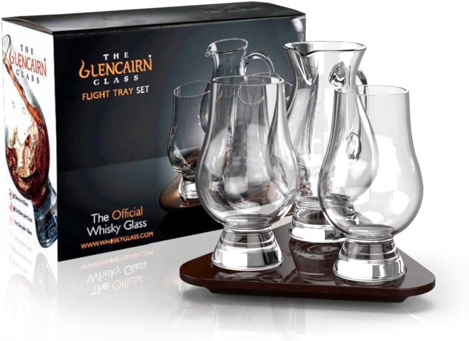 Amazon.com | CUT GLENCAIRN Whiskey Glass with Water Dropper and Jug ...