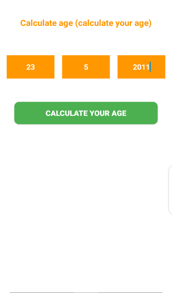 Age calculation Calculate age (calculate your age) - App on Amazon Appstore