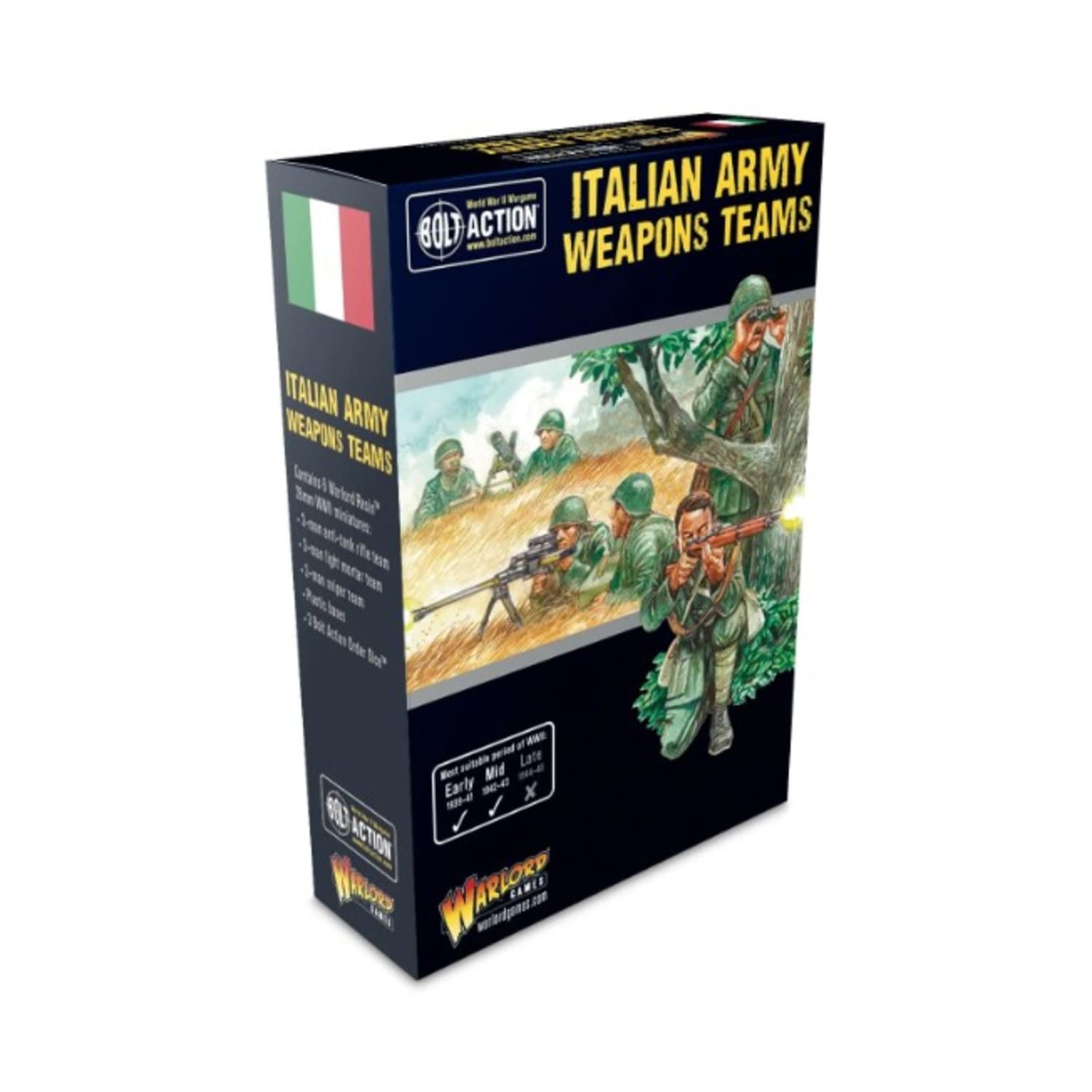 Amazon.com: Warlord Bolt Action Italian Army Weapons Teams 1:56 ...