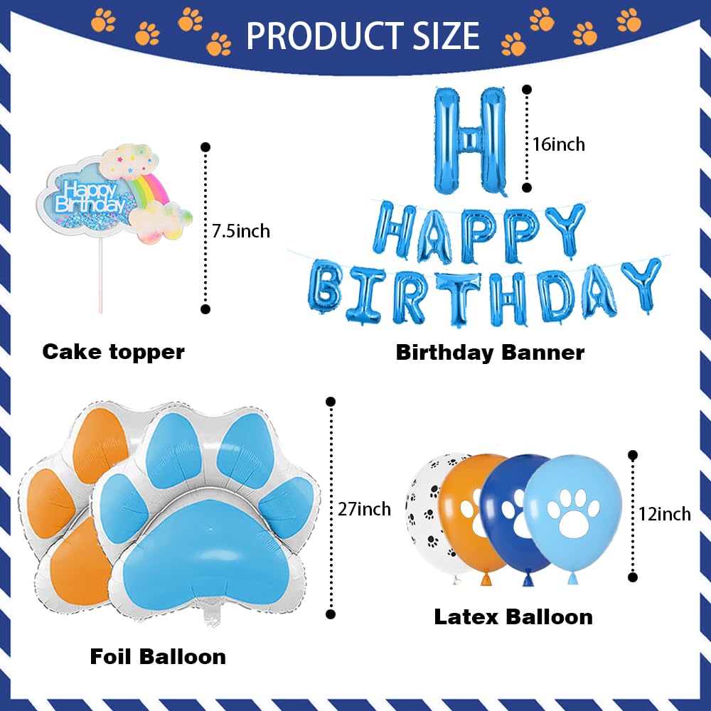 Blue Dog Birthday Party Supplies,Blue Dog Party Decorations,Blue ...