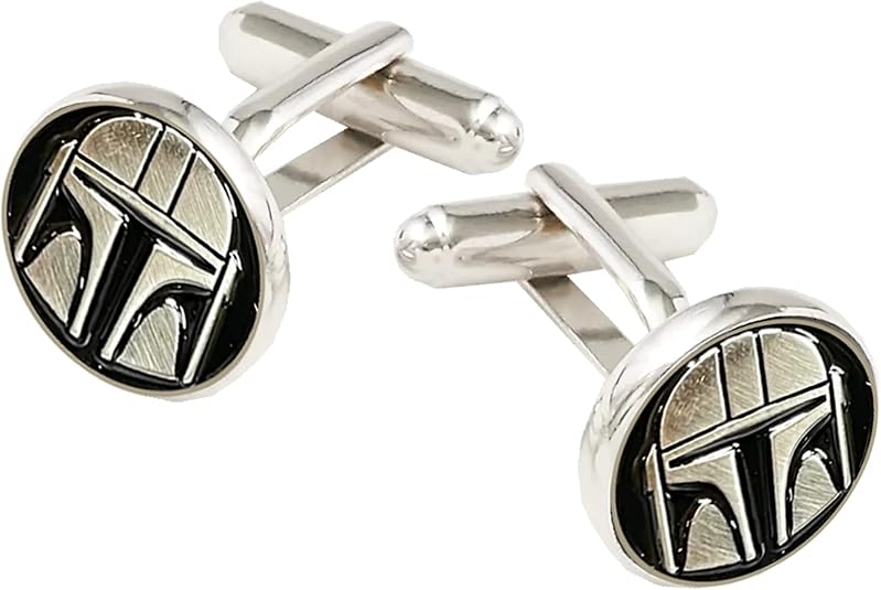 Amazon.com: PBX-001-G Mandalorian Cufflinks: Clothing, Shoes & Jewelry