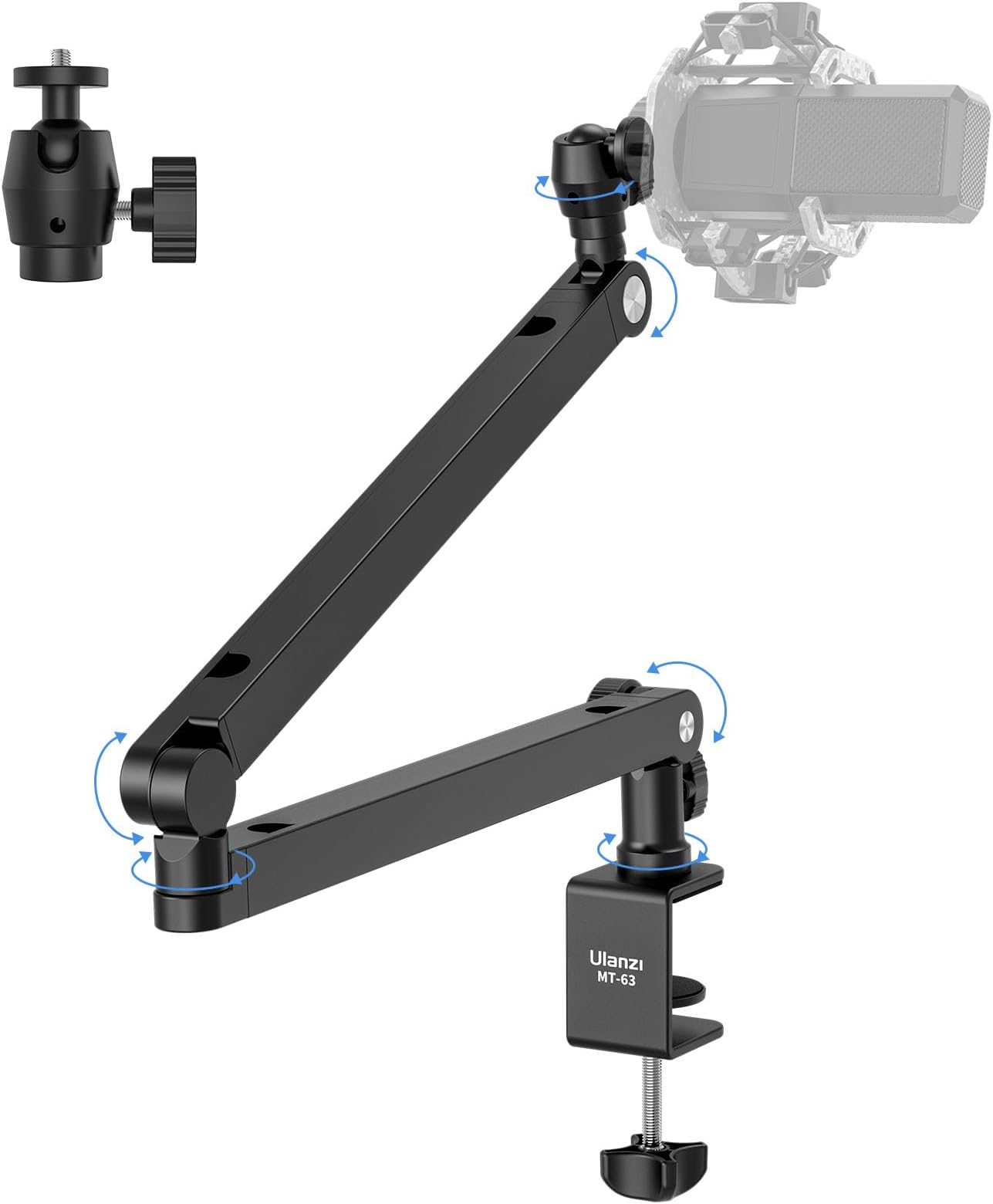 Amazon.com: ULANZI TM01 Microphone Boom Arm Stand, with Cable ...