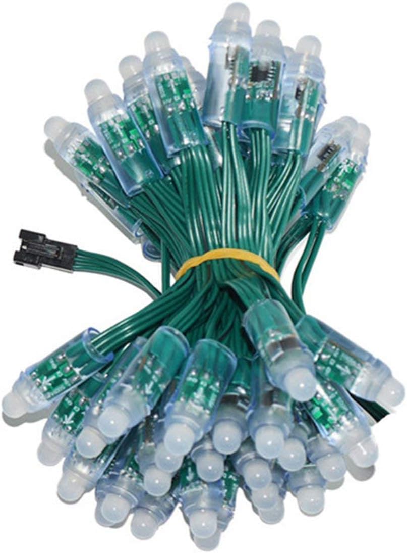 WS2811 Diffused Digital RGB LED Pixel Lights Green Wire Individually ...