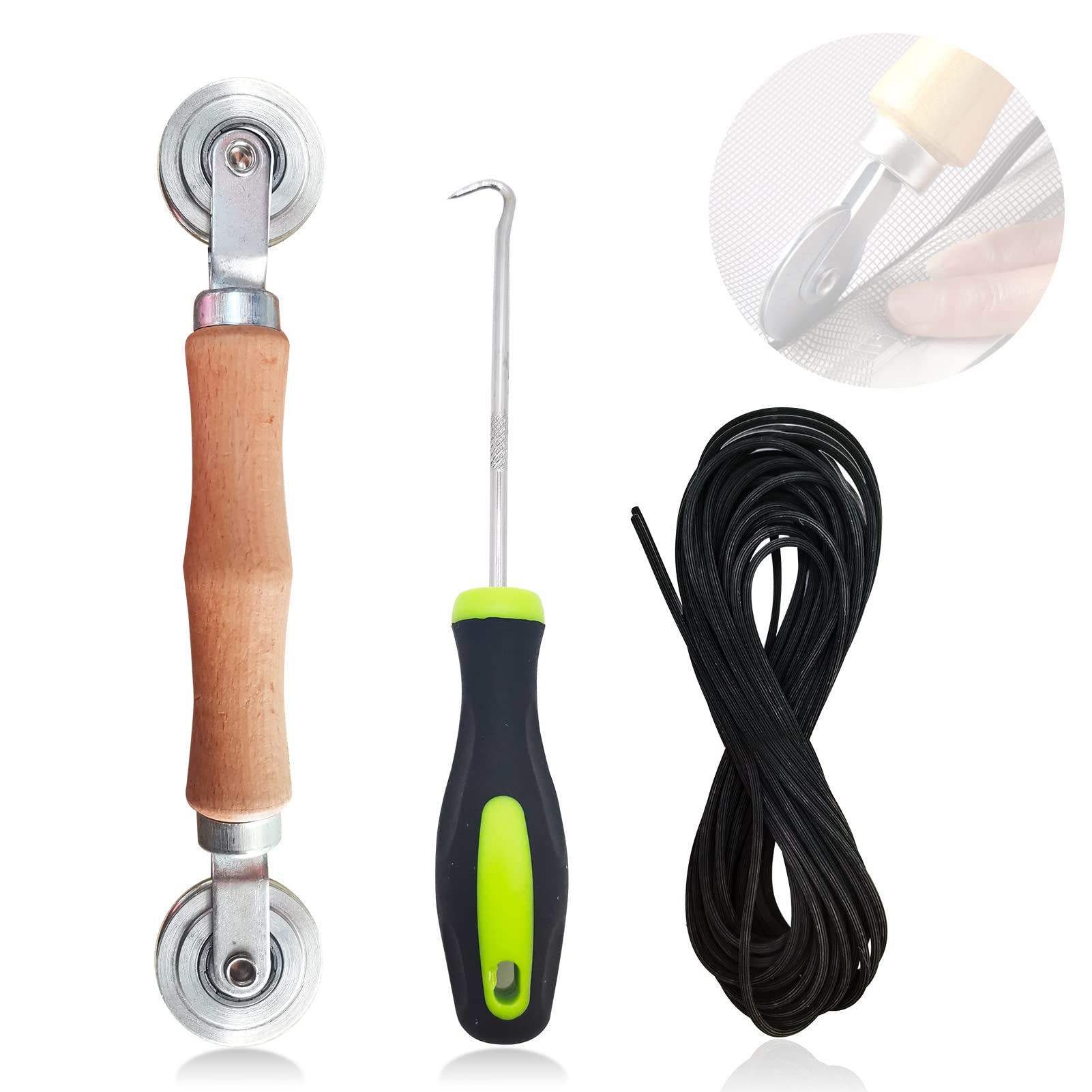 Buy 3Pcs Screen Tool Kit for Installing Door Window Mesh Screens ...