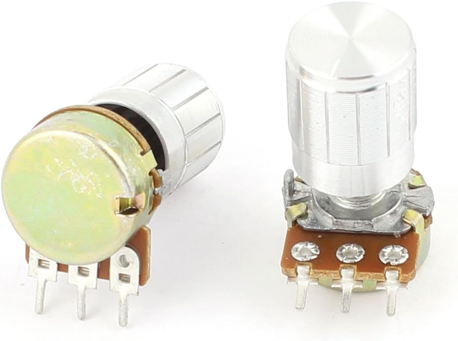 Amazon.com: Aexit Metal 2 Variable Resistors Pcs B1K 1K Ohm 3 Terminals ...