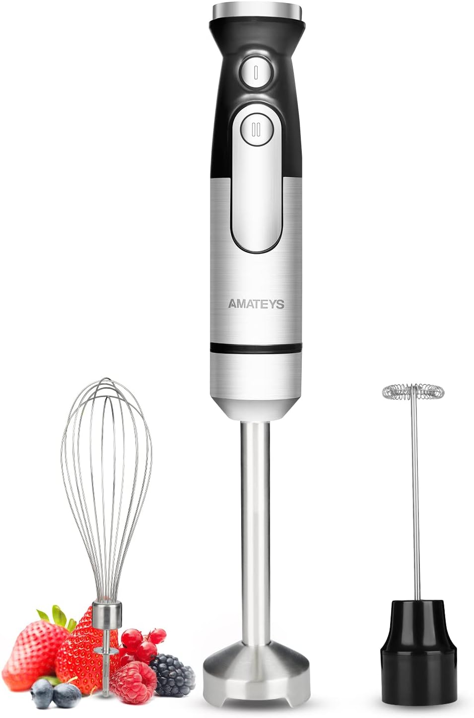 Amazon.com: Amateys Immersion Hand Blender, Infinitely Variable Speeds ...