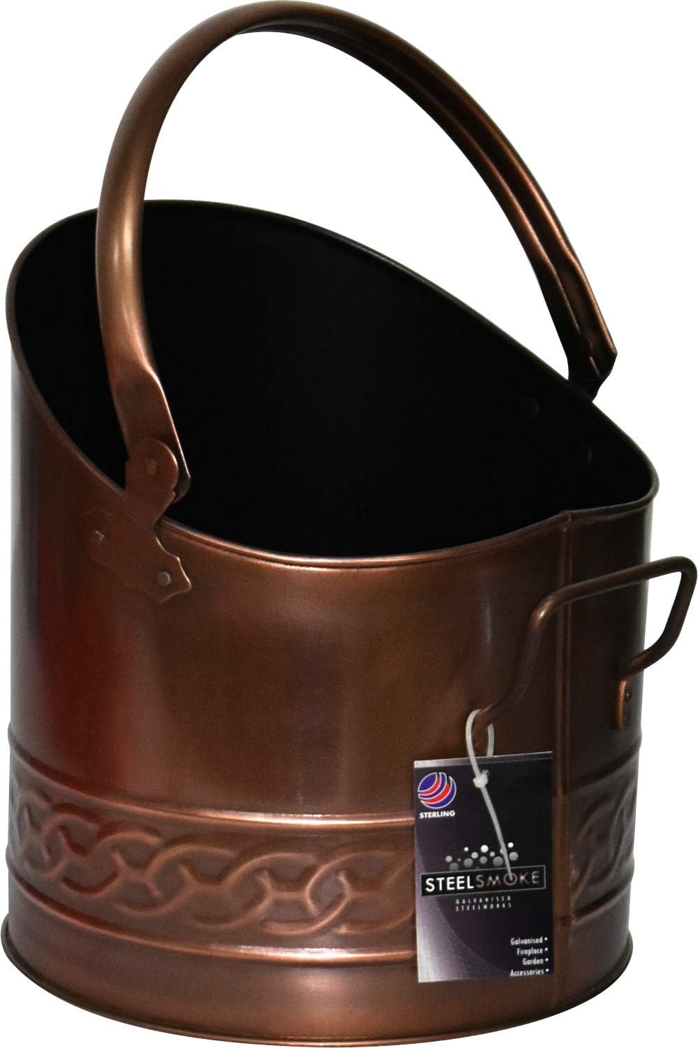Galvanised Mini Coal Bucket Fireside Tools (Copper) : Amazon.co.uk: DIY ...