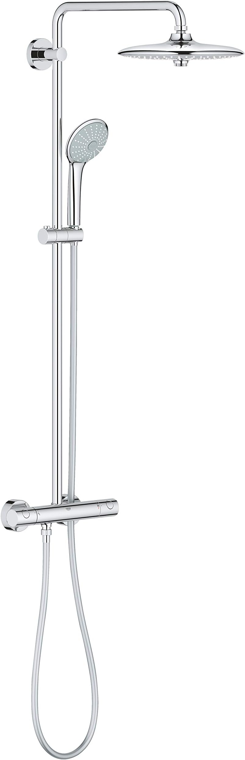 GROHE 27296002 Euphoria 260 Thermostatic Shower System, Chrome : Amazon ...